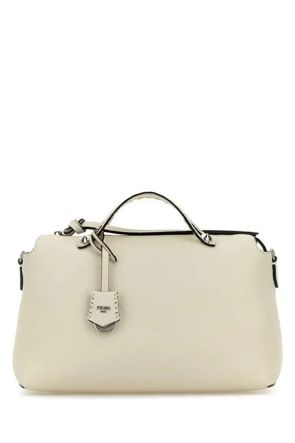Fendi Ivory Leather Large The Way Handbag