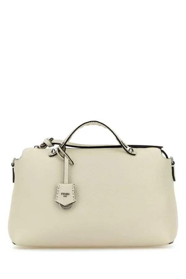 Fendi Leather Large Handbag - White