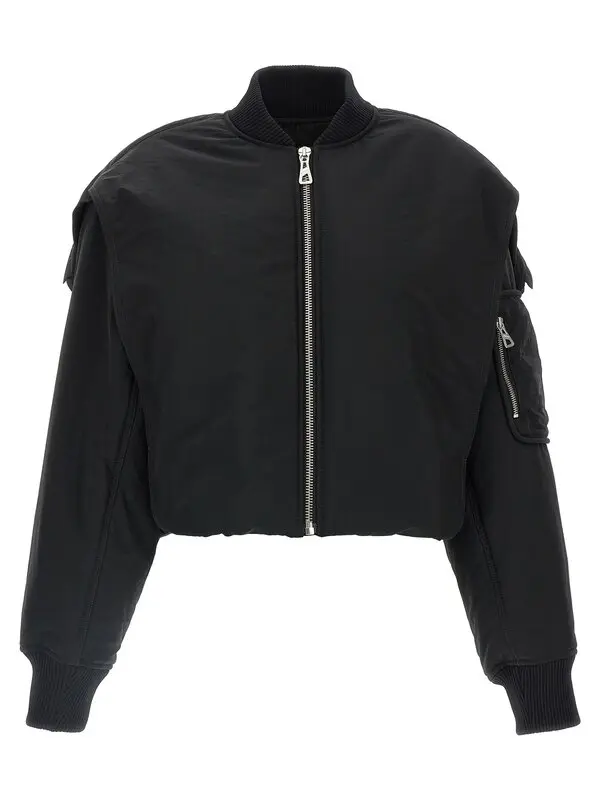 JEAN PAUL GAULTIER Padded Bomber Jacket - Black