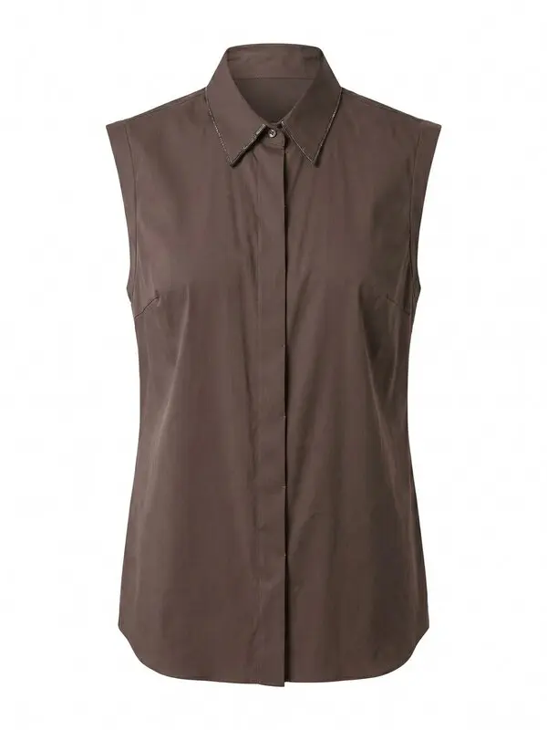 Brunello Cucinelli Stretch Poplin Shirt
