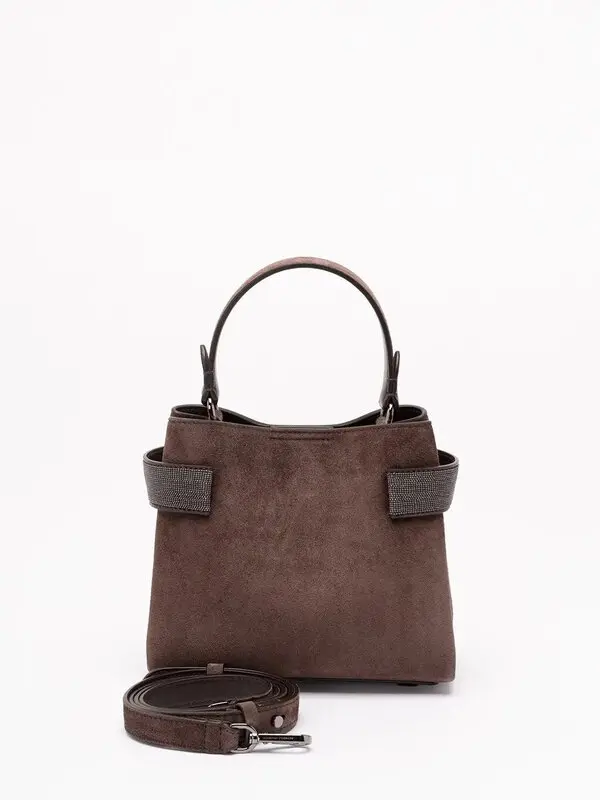 Brunello Cucinelli Soft Velour Crossbody Bag - Multicolor