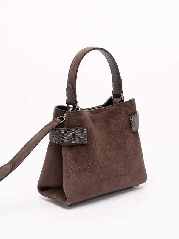 Brunello Cucinelli Soft Velour Crossbody Bag - Multicolor