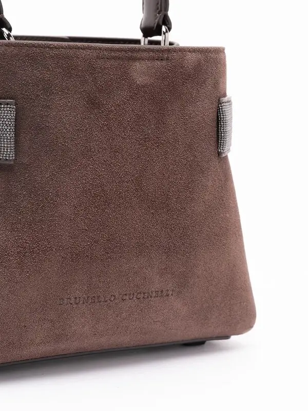 Brunello Cucinelli Soft Velour Crossbody Bag - Multicolor