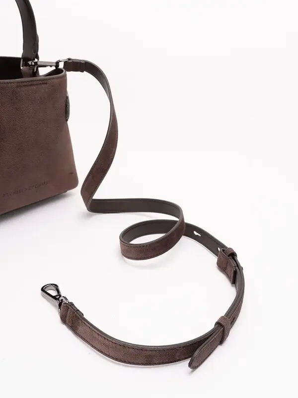 Brunello Cucinelli Soft Velour Crossbody Bag - Multicolor