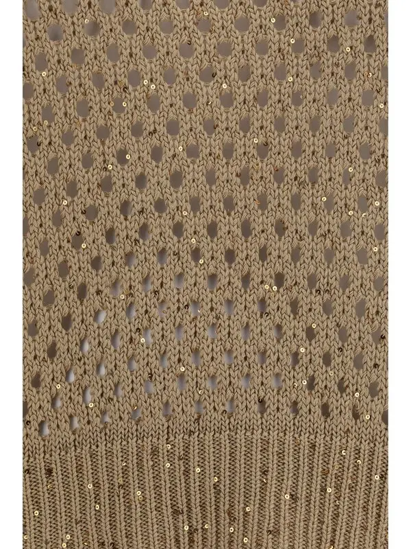 Max Mara Sequin Sweater - Cream