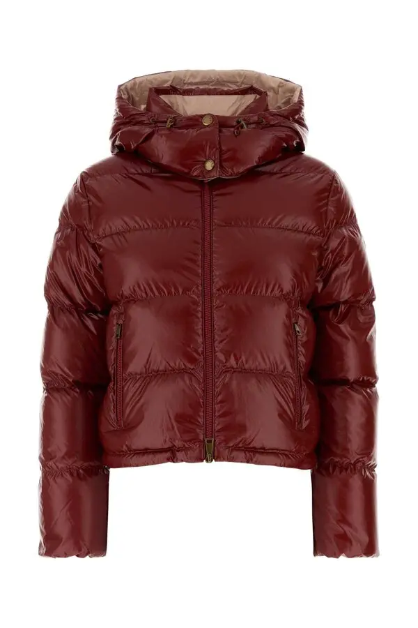Moncler Nylon Niveole Down Jacket - Red