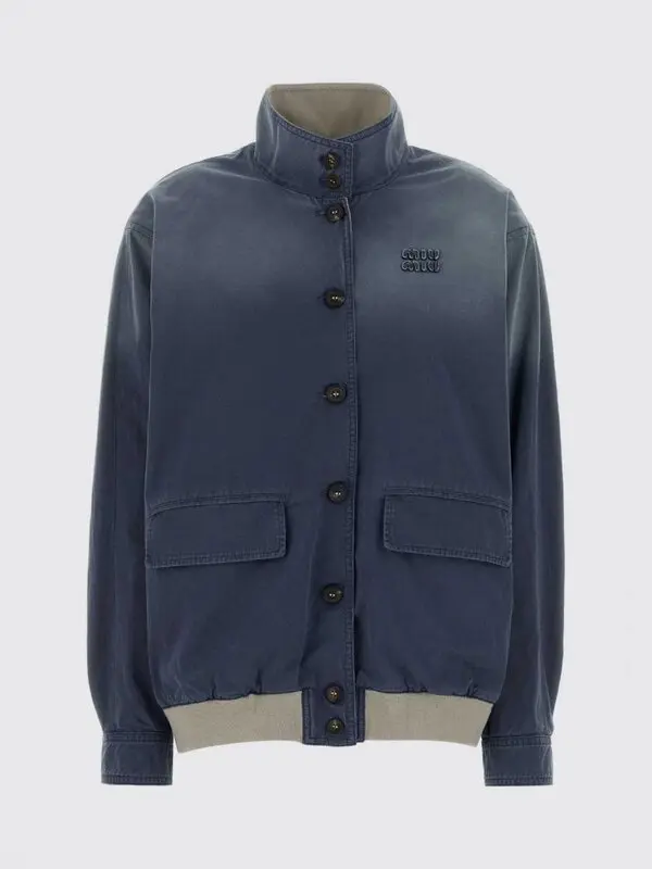 Miu Miu Cotton Jacket - Blue