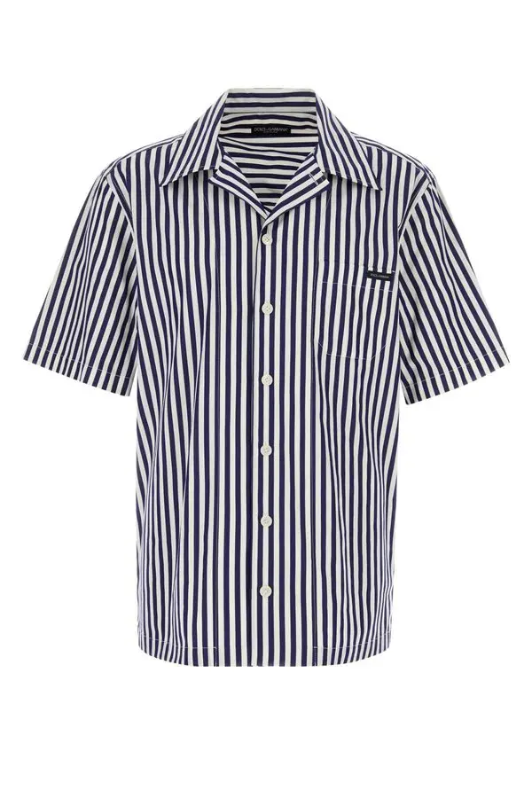 Dolce & Gabbana Embroidered Poplin Shirt - Multicolor