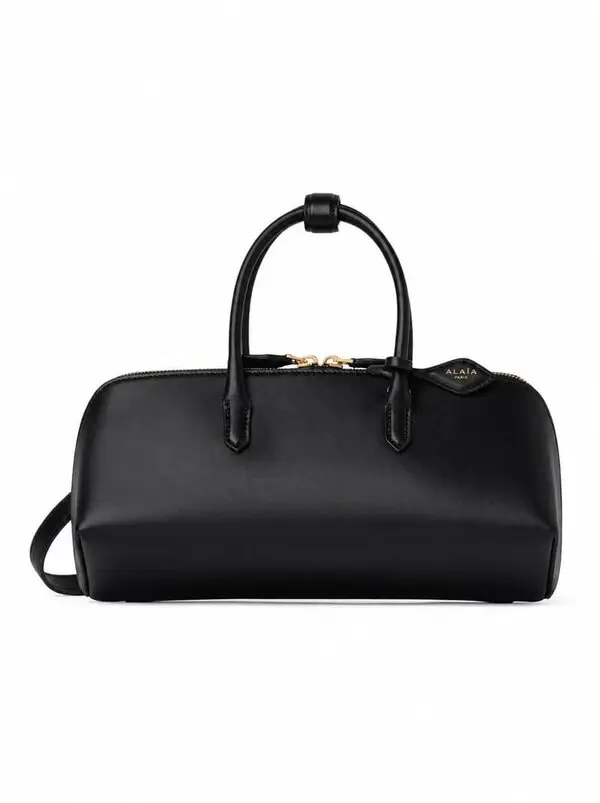 Alaïa Small Delta Bag In Box Calfskin - Black