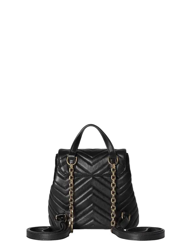 Gucci Black Gg Marmont Mini Backpack
