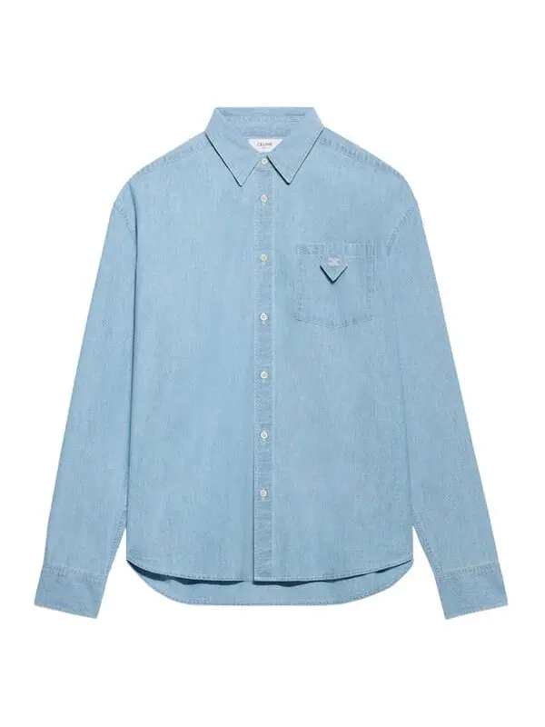 Celine Cotton Denim Shirt - Multicolor