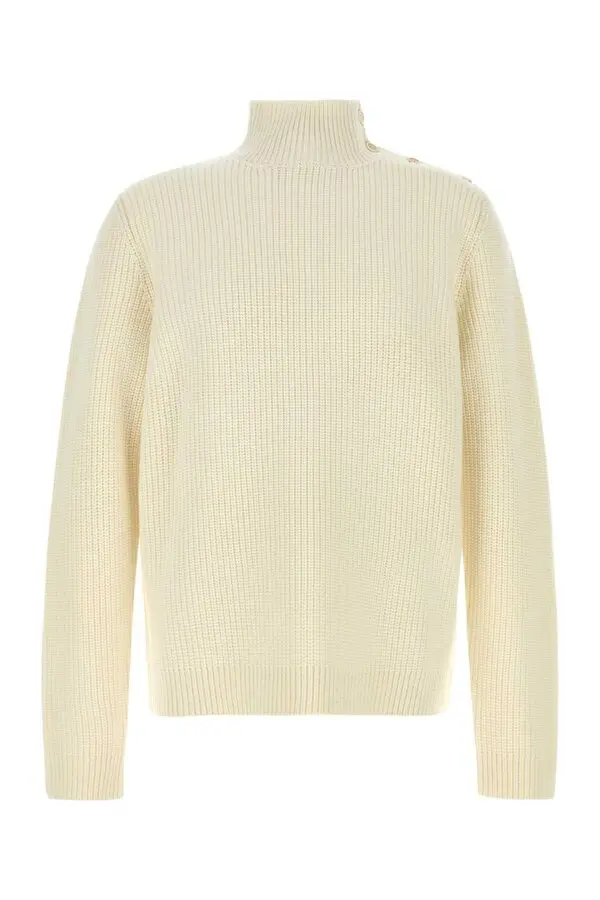 Prada Ivory Wool Sweater - White