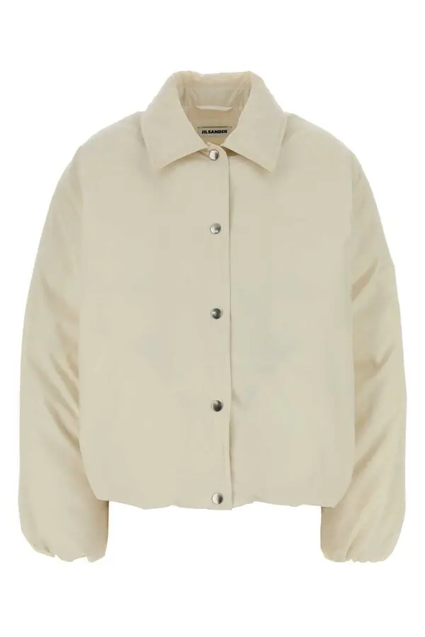 JIL SANDER Ivory Polyester Down Jacket