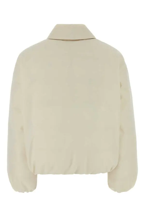 JIL SANDER Ivory Polyester Down Jacket