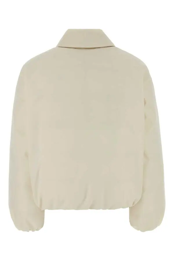 JIL SANDER Polyester Down Jacket - White