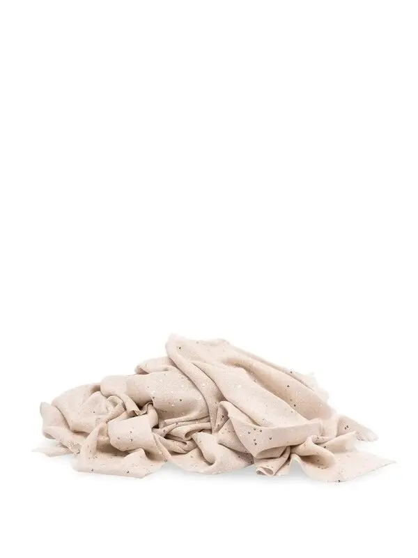 Brunello Cucinelli Cashmere And Silk `diamond` Yarn Scarf - Multicolor