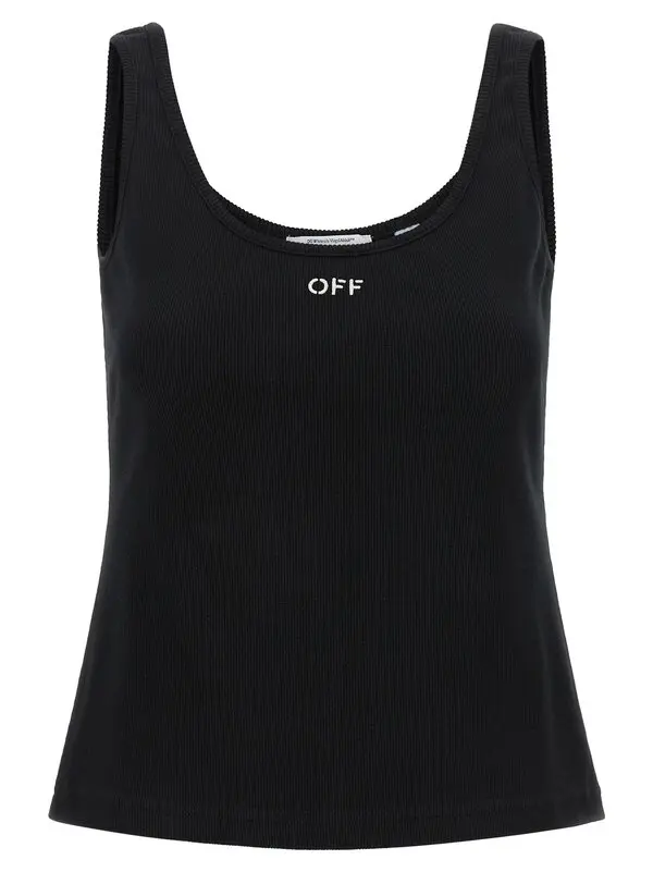 Off-White Off Stamp' Tank Top - Black