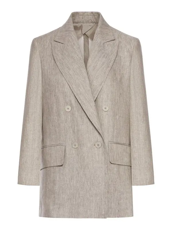 Max Mara Olimpia Double-breasted Blazer - Cream