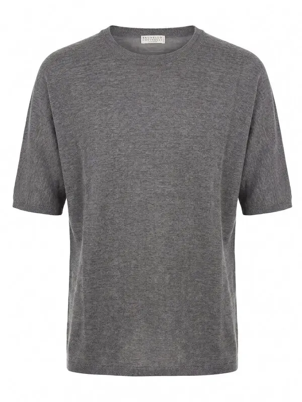 Brunello Cucinelli Cashmere T-shirt - Multicolor