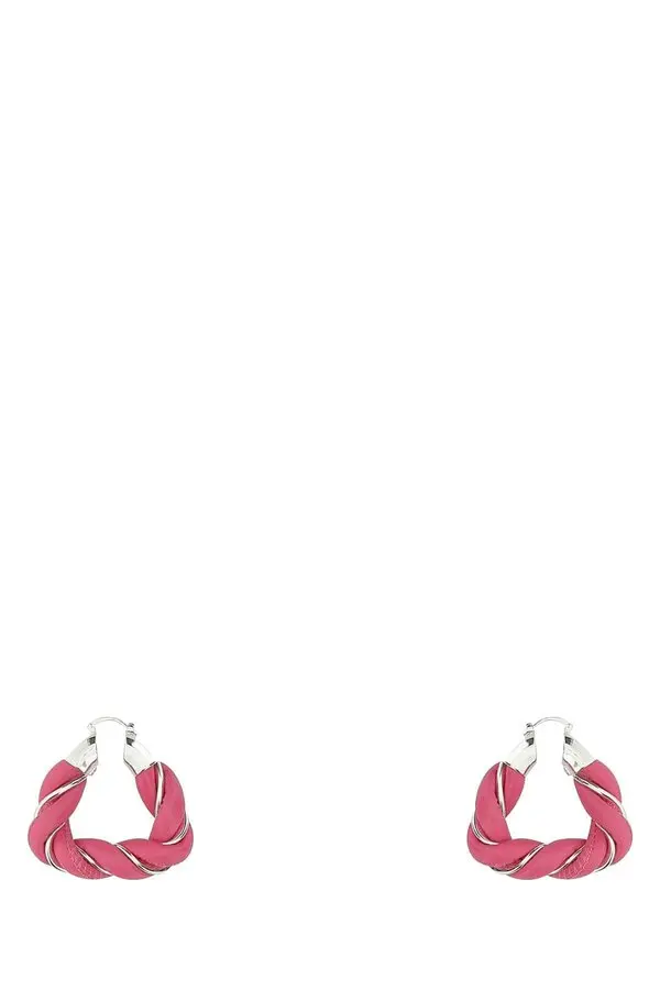Bottega Veneta Leather Hoop Earrings - Multicolor