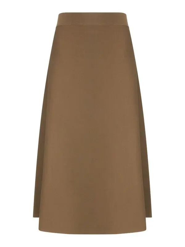 Max Mara Viscose Yarn Skirt - Yellow