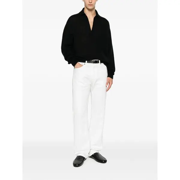 TOM FORD Silk Cashmere V-neck Pullover - Black