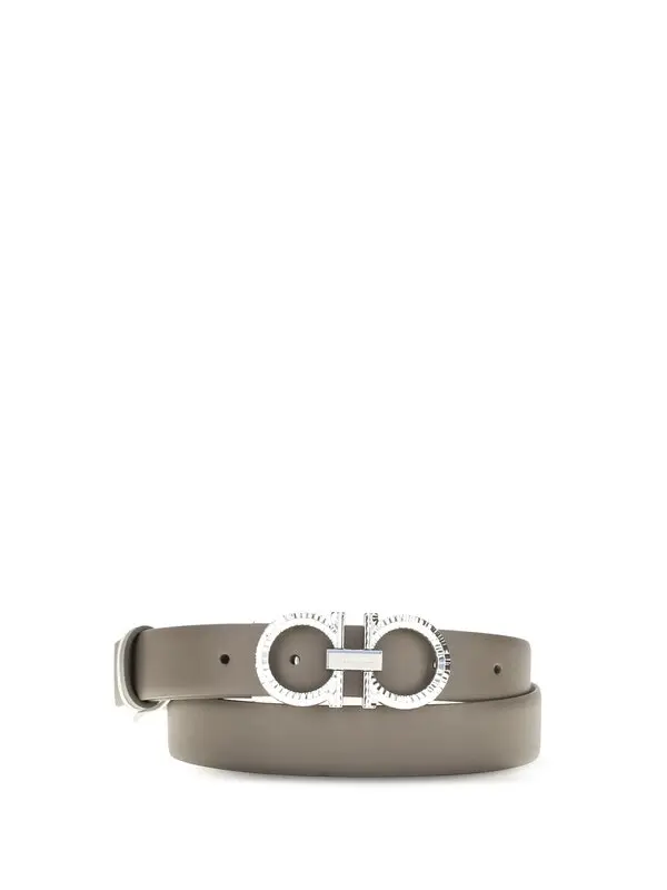 FERRAGAMO Reversible And Adjustable Gancini Belt - Multicolor