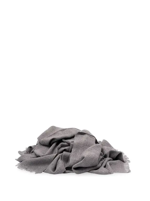 Brunello Cucinelli Cashmere And Silk `diamond` Yarn Scarf - Multicolor