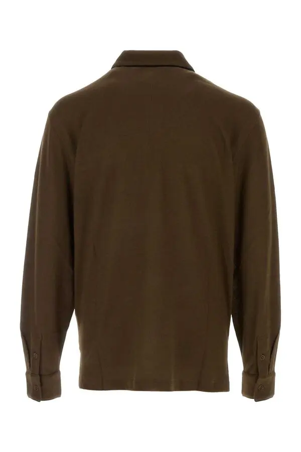 TOM FORD Chocolate Piquet Polo Shirt