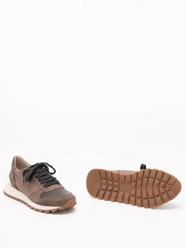 Brunello Cucinelli Calf Leather Sneakers - Multicolor