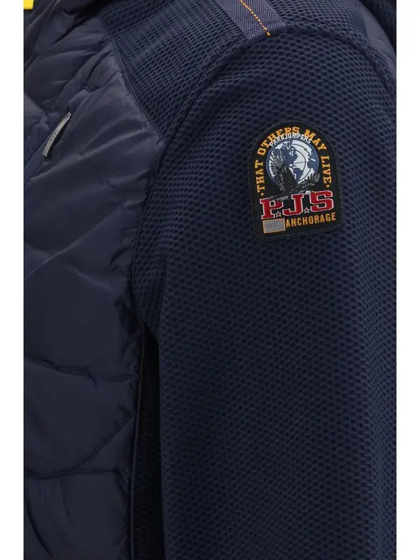 PARAJUMPERS Jacket Nolan Hybrid With Hood - Blue