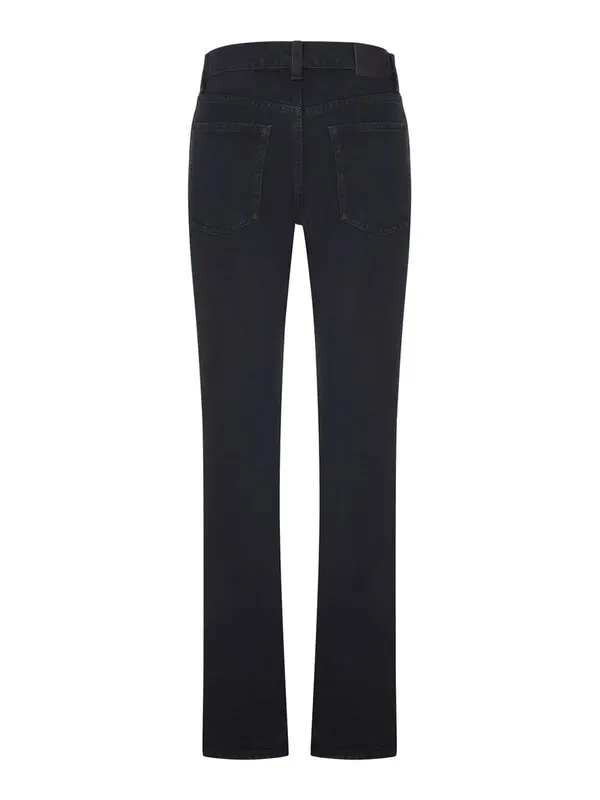 Saint Laurent Straight Jeans In Authentic Denim