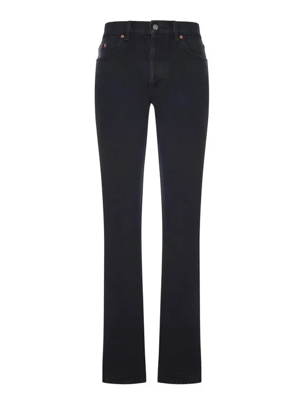 Saint Laurent Straight Jeans - Black