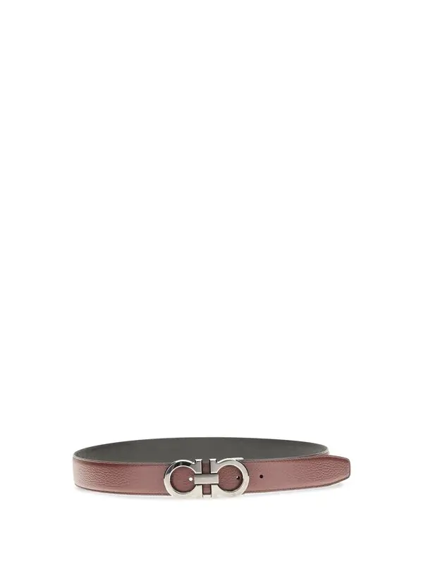 FERRAGAMO Reversible And Adjustable Gancini Belt