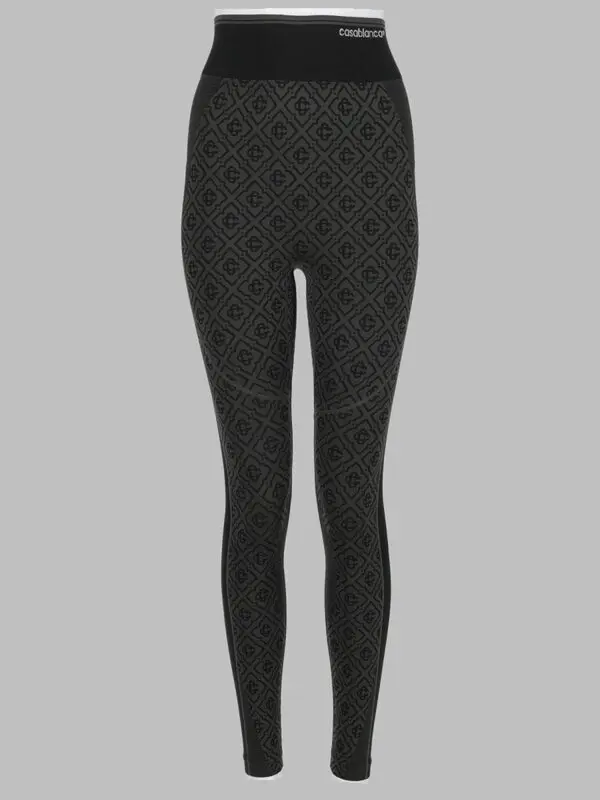 Casablanca Leggings Monogram Senza Cuciture - Multicolor