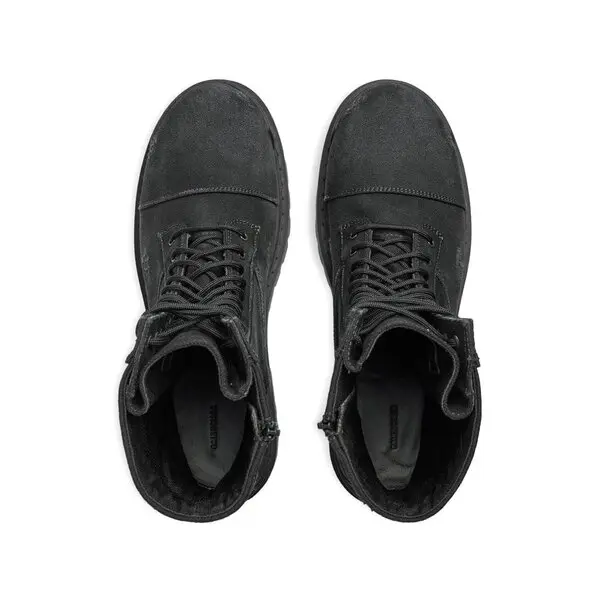 Balenciaga Lace Up Side Zip Fastening Trainers - Black