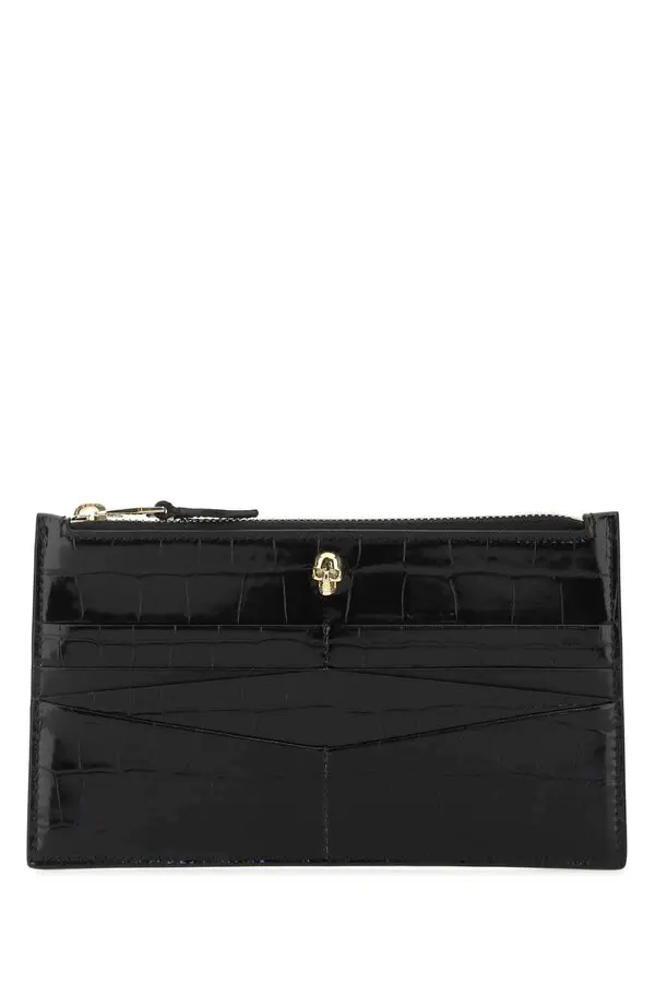 Alexander McQueen Black Leather Pouch - Multicolor