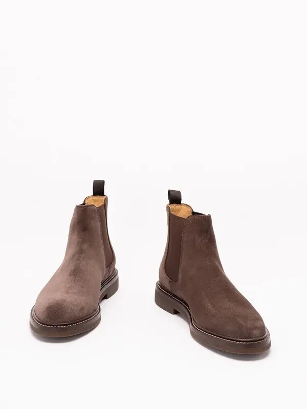 Brunello Cucinelli Calf Leather Chelsea Boot - Multicolor
