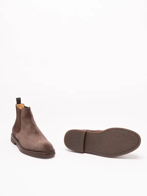 Brunello Cucinelli Calf Leather Chelsea Boot - Multicolor