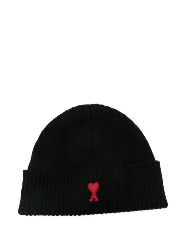 AMI Paris De Coeur Wool Beanie