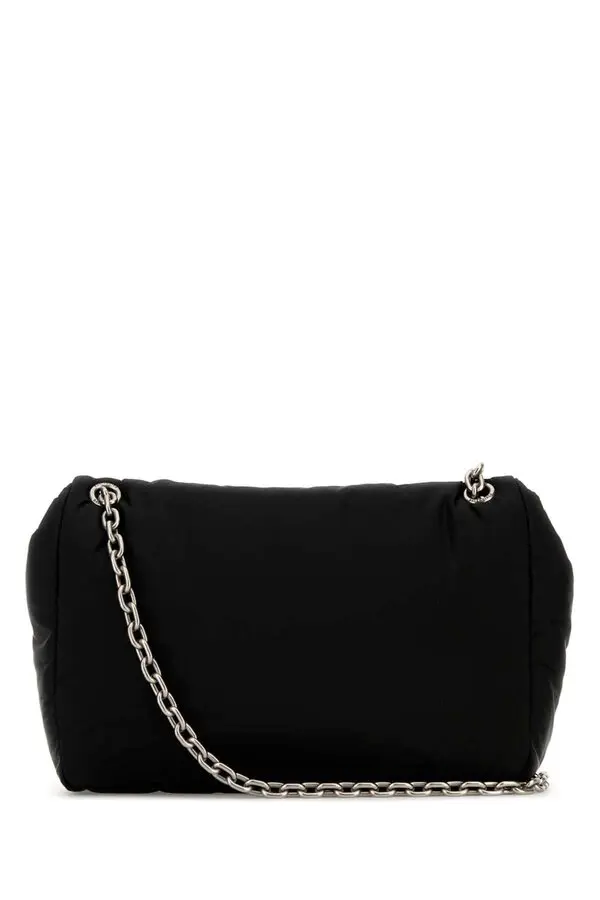 Balenciaga Black Nylon Medium Monaco Shoulder Bag