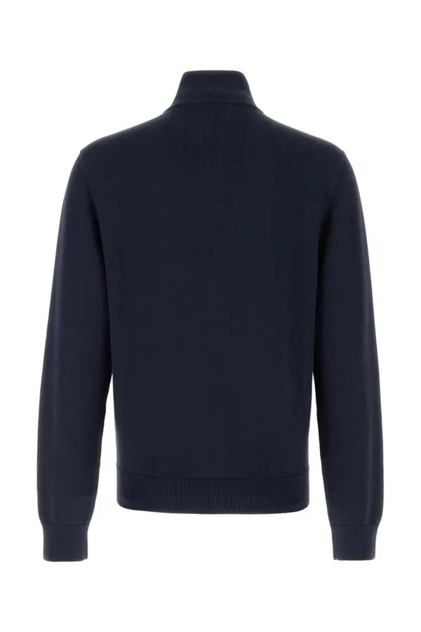 Versace Dark Cotton Blend Cardigan