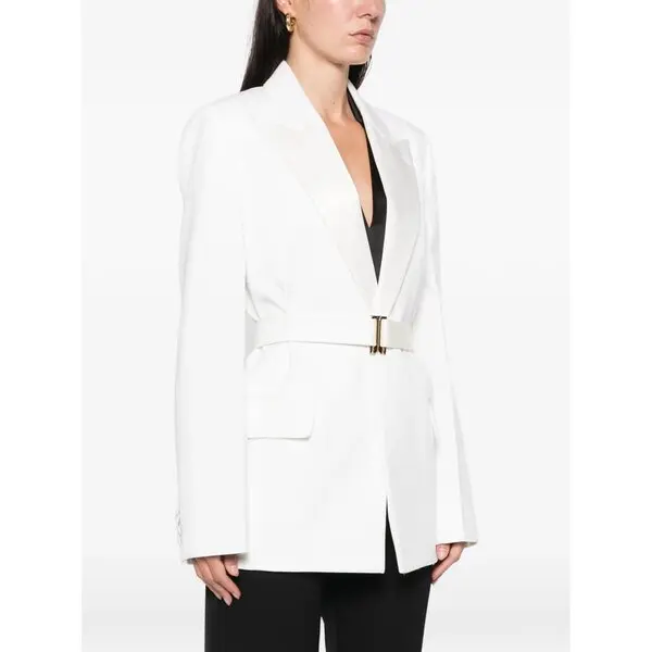 Victoria Beckham Belted Lapel Blazer