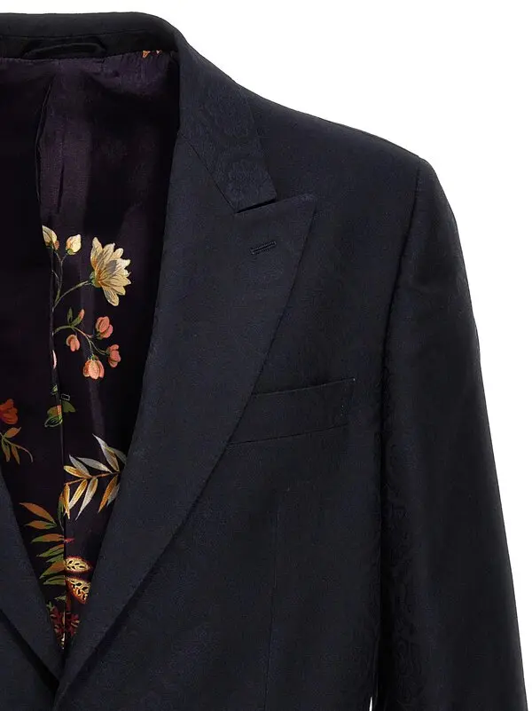 Etro Single-breasted Jacquard Blazer