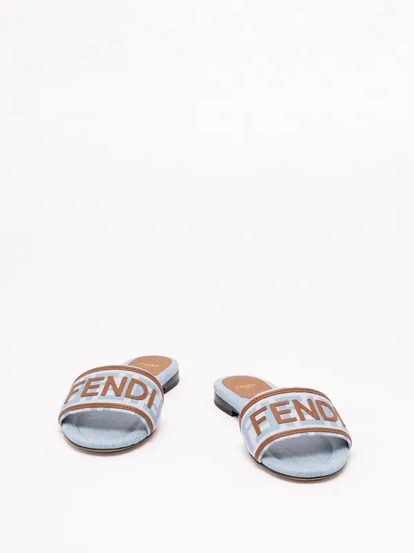 Fendi Denim Slides