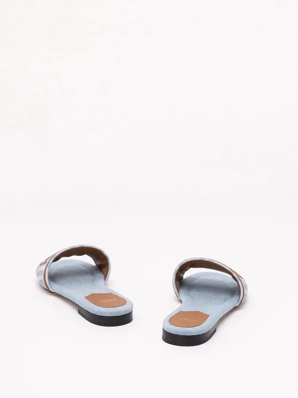 Fendi Denim Slides