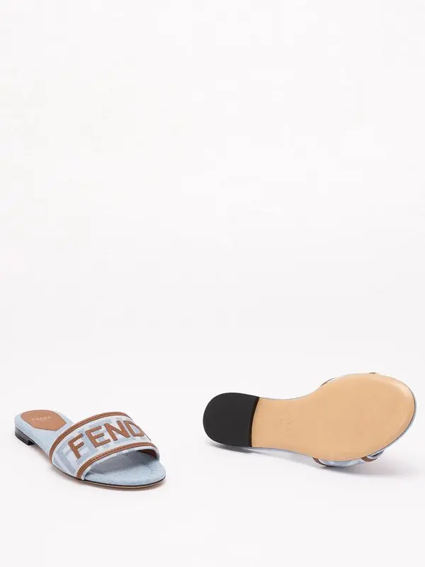 Fendi Denim Slides