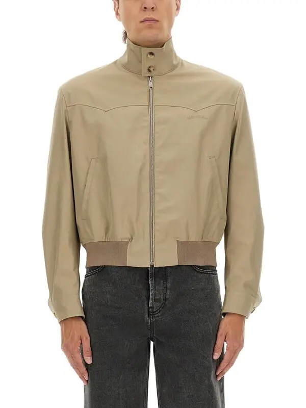 Alexander McQueen Harrington Cropped Jacket - Cream