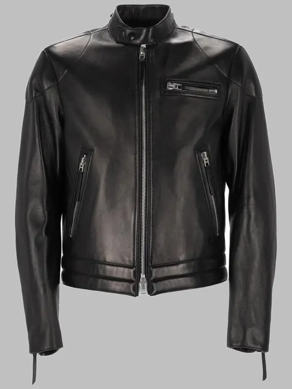 TOM FORD Giacca Da Motociclista In Nappa Fiore - Black