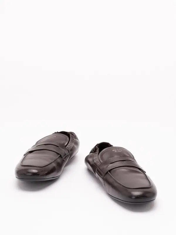 Prada Shuffle Antiqued Leather Loafers - Multicolor